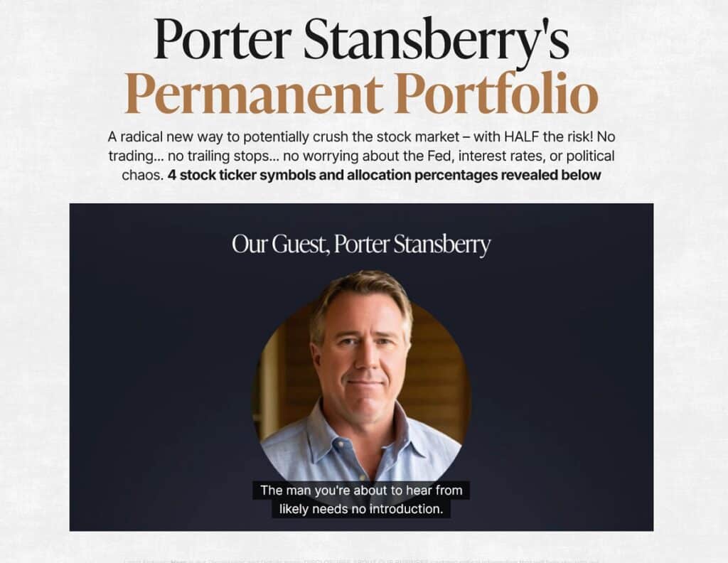 Porter Stansberry's Permanent Portfolio Review: Is It Legit?